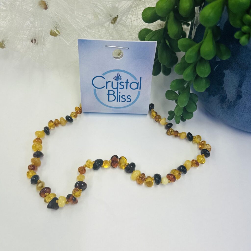 Amber Mixed Teething Beads – Crystal Bliss