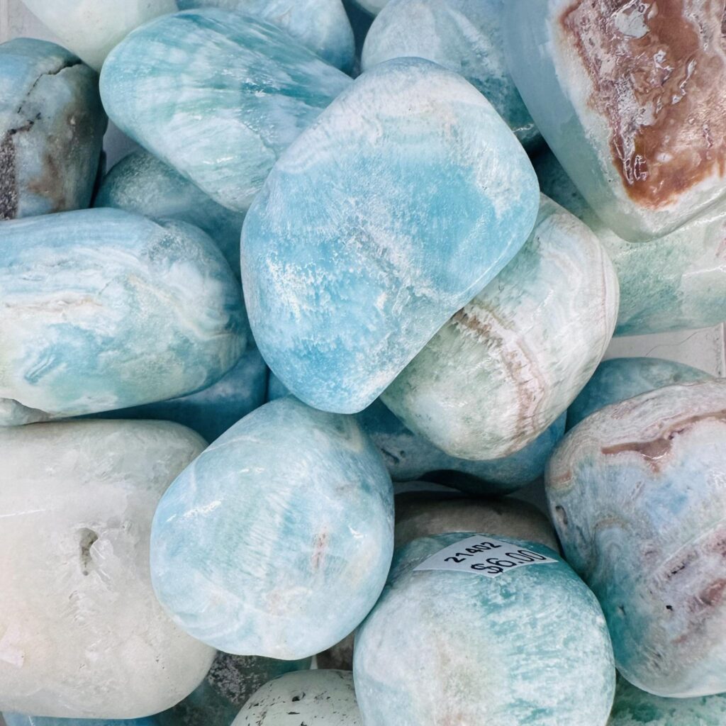 Caribbean Calcite Tumbled Med – Crystal Bliss