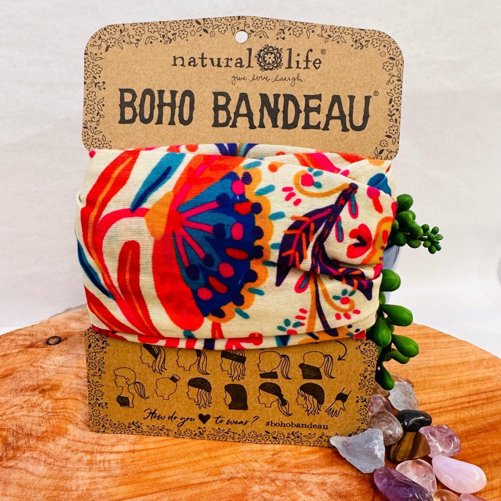 Boho Bandana – Rainbow Cream – Crystal Bliss